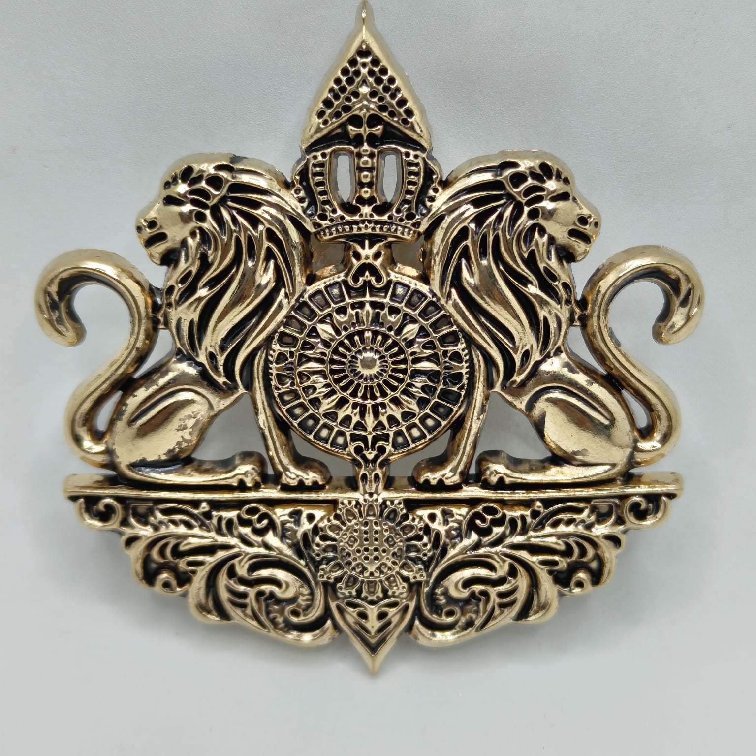Royal Twin Lions Crest Brooch – SHOPWITHSTYLE
